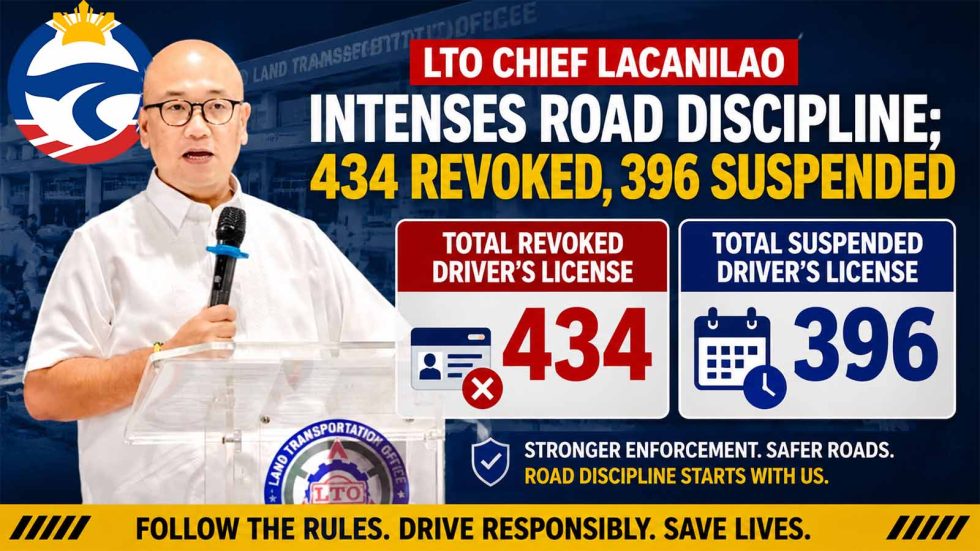 LTO Revokes & Suspends Licenses in Road Safety Crackdown